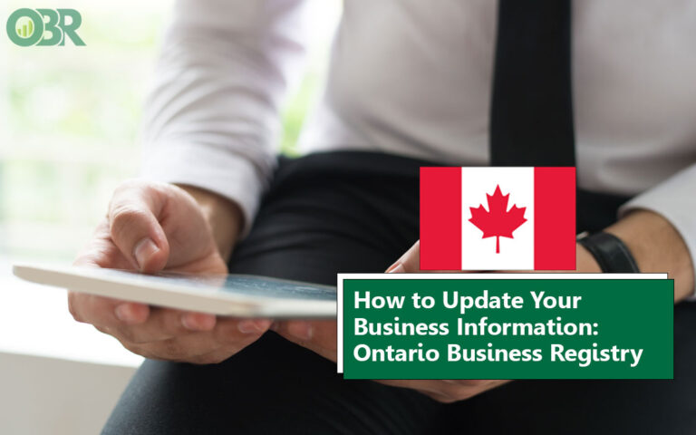 Update Your Business Information with Ontario Business Registry