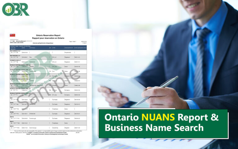 How to Get an Instant NUANS Report in Ontario | OBR
